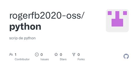 Github Rogerfb2020 Osspython Scrip De Python · Github