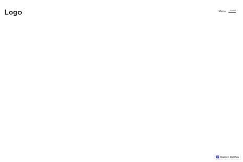 Full Menu Demo Webflow