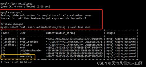 一百九十五、mysql——mysql数据库创建只读权限的账号（附流程截图） mysql 只读账号 csdn博客
