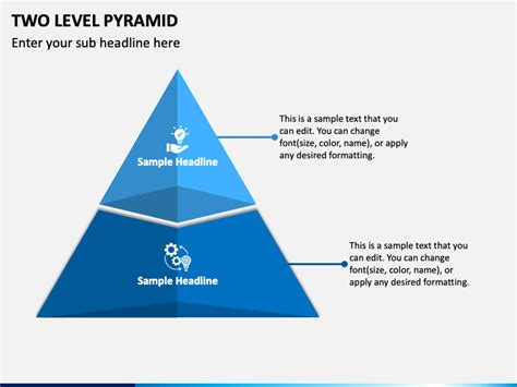 two level pyramid powerpoint template ppt slides
