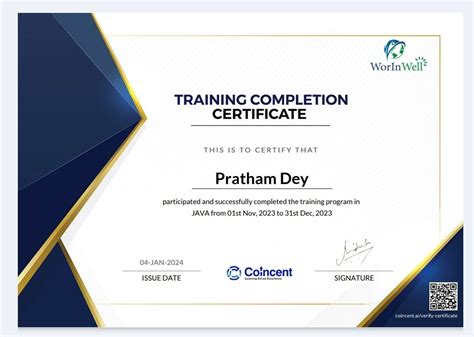 completed java training pratham dey posted on the topic linkedin