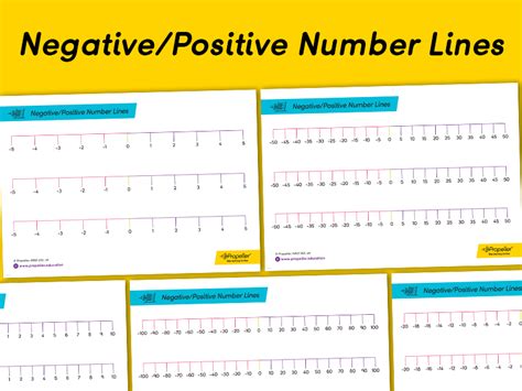 Number Line Positive And Negative Printable