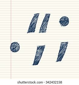 Semi Colon Stock Vectors Images Vector Art Shutterstock
