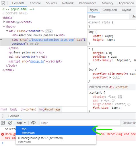 javascript problem with chrome extension background file stack overflow