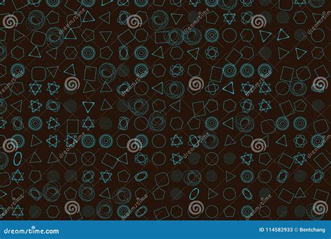 Color Abstract Mixed Pattern Generative Art Background Circles Backdrop Sphere And White Stock