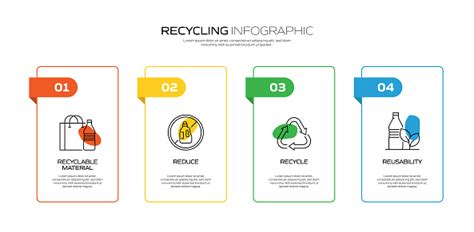 재활용 및 제로 폐기물 인포 그래픽 템플릿 요소 및 아이콘 간단한 벡터 인포그래픽 디자인 0명에 대한 스톡 벡터 아트 및 기타