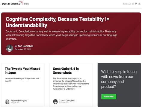 Sonar On Linkedin Sonarsource Blog
