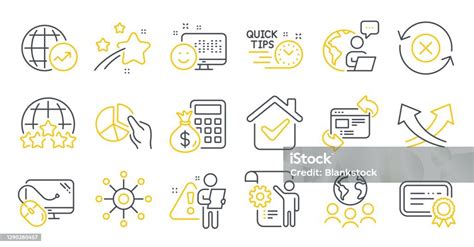 교차 화살표 멀티채널 인증서 기호와 같은 기술 아이콘 집합입니다 벡터 글로벌 비즈니스에 대한 스톡 벡터 아트 및 기타 이미지