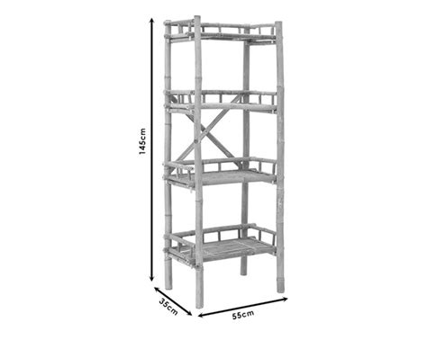 Етажерка Бамбук 55x35x145 см - Vivre