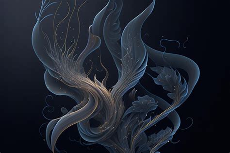 Premium Photo The Mesmerizing Ballet Of Wispy Smoke Tendrils Crafting Alive And Intricate