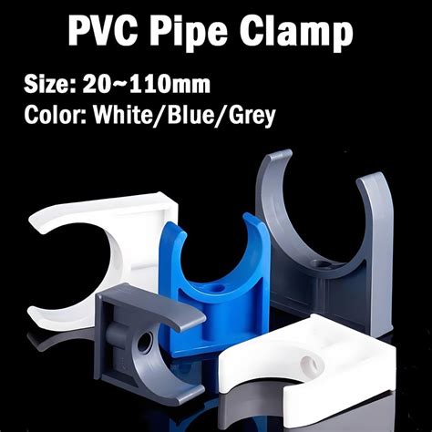 Tube Clamps Pvc Pipe Clips Open Fixed Pipe Clamp Support 20mm 25mm 32mm