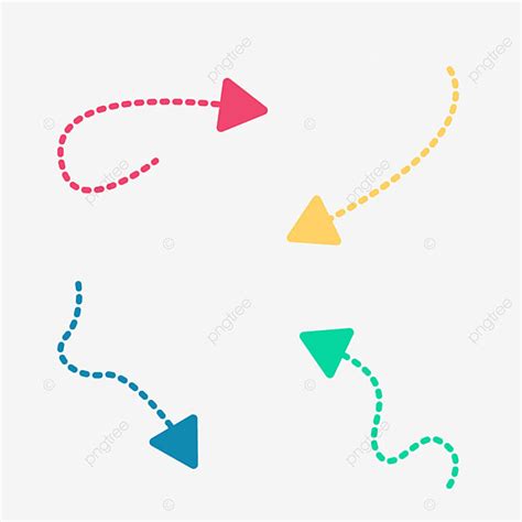 Dashed Arrow Vector Hd PNG Images Arrow Dash Line Curved Arrow Dash
