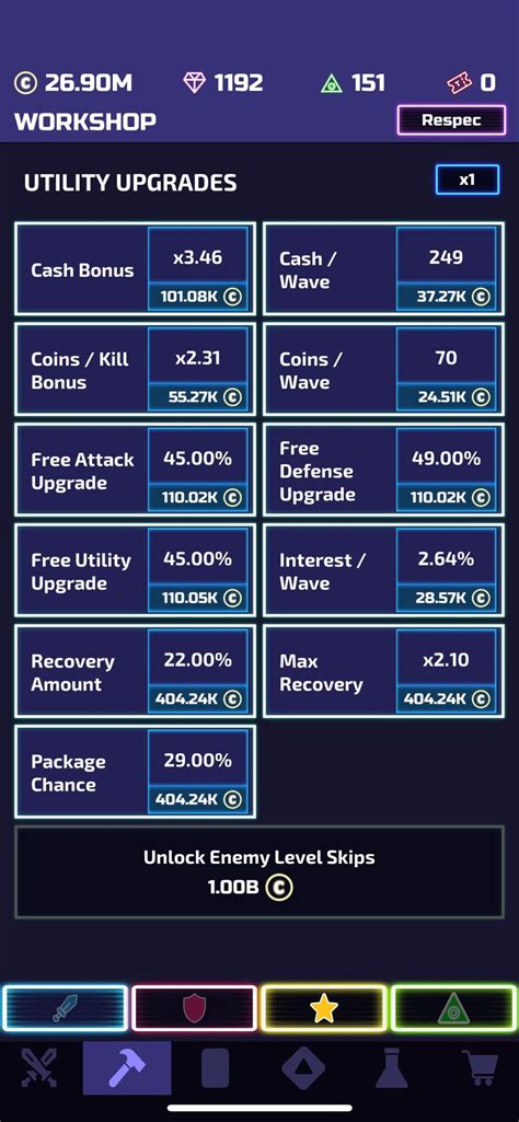 Ultimate Weapon Choice Rthetowergame