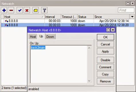 Failover Mikrotik Dengan Koneksi Metode Script PT Ilmi Teknik Dwi Perdana Security System