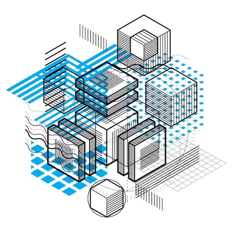 Premium Vector 3d Abstract Vector Isometric Background Layout Of Cubes Hexagons Squares