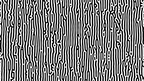 Monochrome Turing Reaction Background Abstract Diffusion Pattern With Chaotic Shapes Vector
