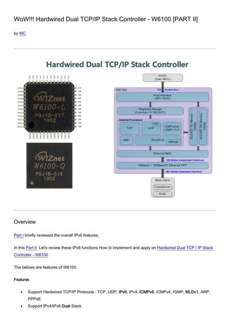 PDF WoW Hardwired Dual TCP IP Stack Controller W The Connected TCPD SOCKET
