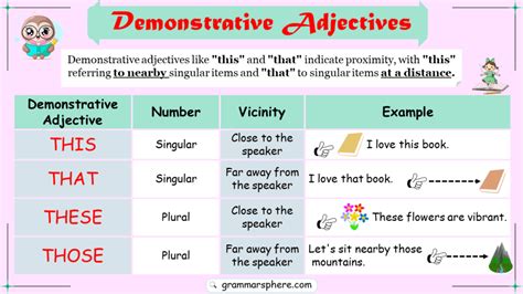 Understanding Demonstrative Adjectives Definition With Clear Examples
