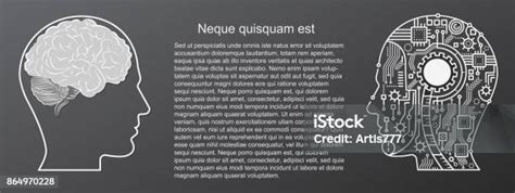 인공 지능 로봇 머리 개념으로 인간 두뇌 마음 머리 벡터 일러스트 레이 션 인공지능에 대한 스톡 벡터 아트 및 기타 이미지 인공지능 아이콘 사람 뇌 Istock
