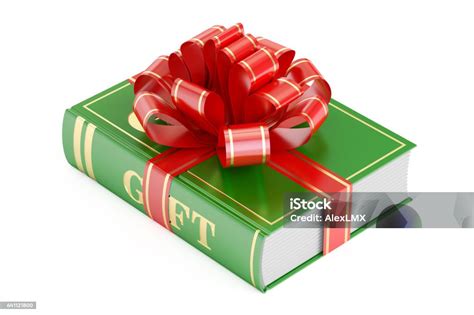 활과 리본 현재도 서 또는 선물 개념 흰색 배경에 고립 된 3 차원 렌더링 0명에 대한 스톡 벡터 아트 및 기타 이미지 0명