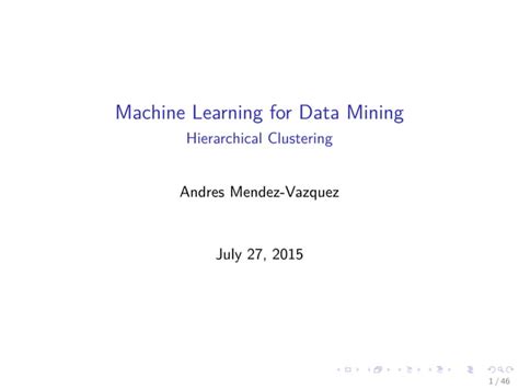 28 Machine Learning Unsupervised Hierarchical Clustering Ppt
