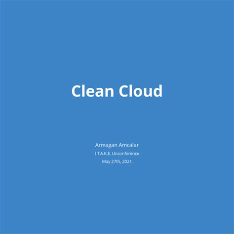 Clean Cloud