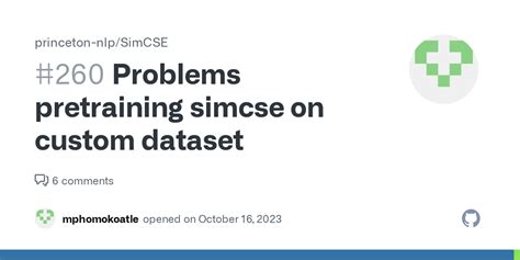 Problems Pretraining Simcse On Custom Dataset Issue Princeton Nlp SimCSE GitHub