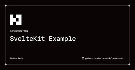 Sveltekit Example Better Auth