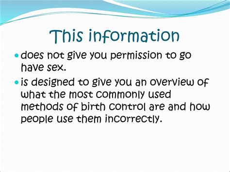 Birth Control Methods Ppt Download
