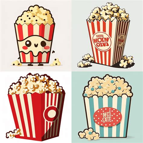 Popcorn Clipart Free Masterbundles