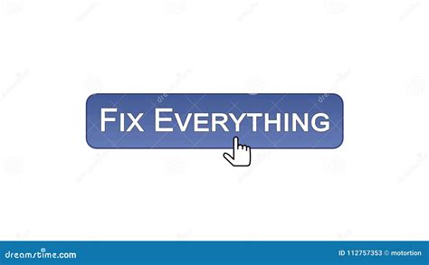 fix everything web interface button clicked with mouse cursor violet