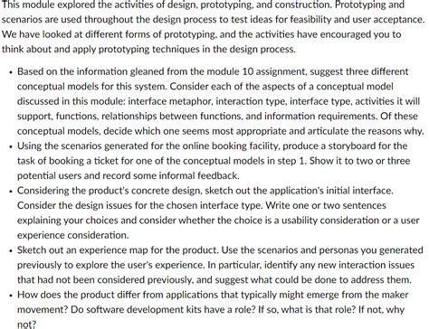 Solved This Module Explored The Activities Of Design Chegg Com