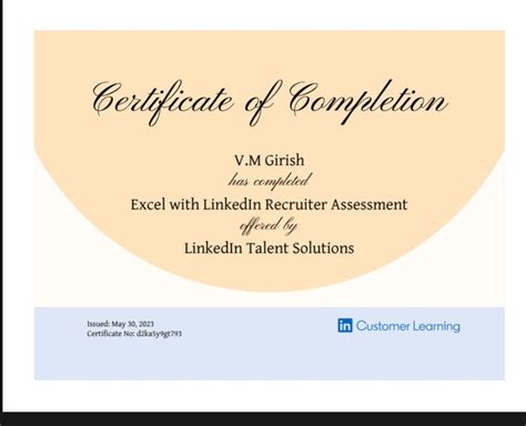 Linkedinrecruitercertified Linkedin Hirexa Linkedinlearning V M