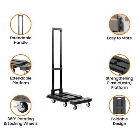 Corvids Aluminium Extendable Platform Trolley Hand Truck With Rotating