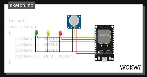 Poti Led Wokwi Esp32 Stm32 Arduino Simulator