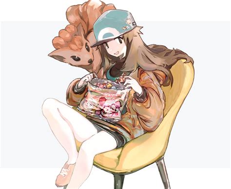 Pikachu Leaf And Vulpix Pokemon And More Drawn By Lillin Danbooru