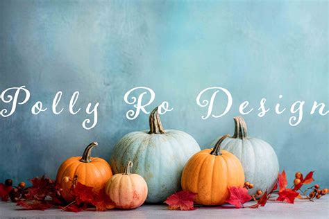 Avezano Autumn Pumpkin Photography Backdrop Designed By Polly Ro Desig