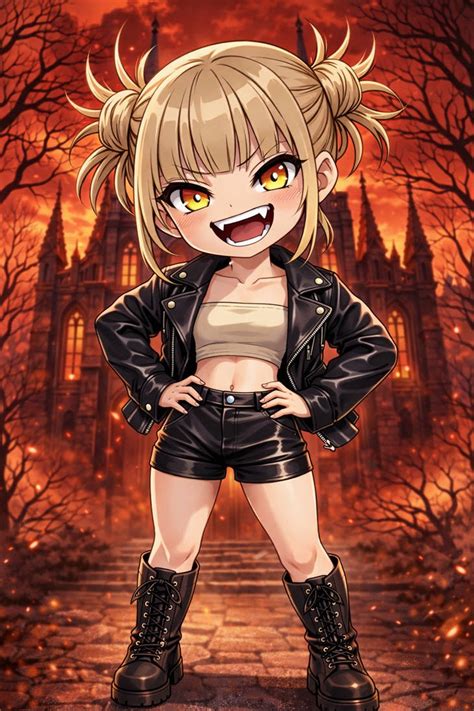 Himiko Toga Chibi Punk Outfit By Tsukistarlightmoon On Deviantart