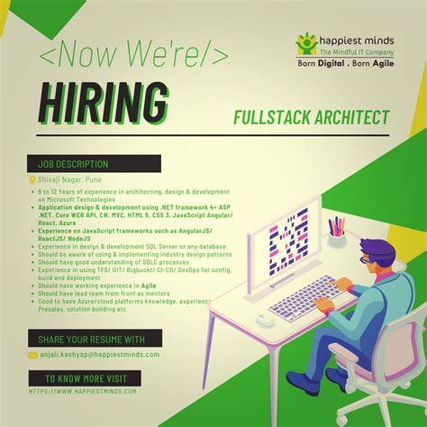 Architect Fullstackarchitect Dotnet Dotnetarchitect Pune Punehiring Urgenthiring Anjali
