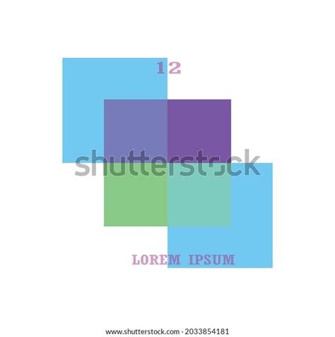 Gradation Squares Forming Multimedia Network Tools Stock Vector