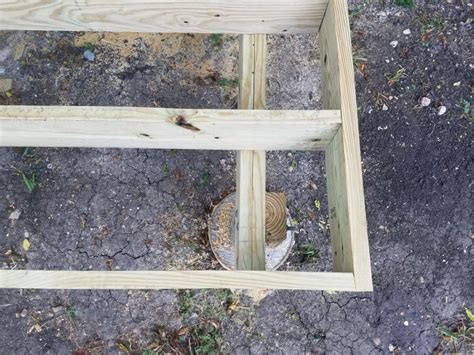 Attaching Pergola Posts To Deck Beams Joists Building Construction