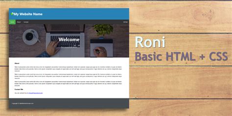 GitHub Bracketcode Applications Roni Basic HTML CSS Website Available For Open Use