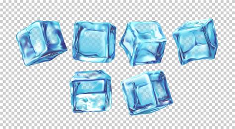 Premium Vector 3d Ice Cubes Freeze Blocks For Cocktail And Drinks