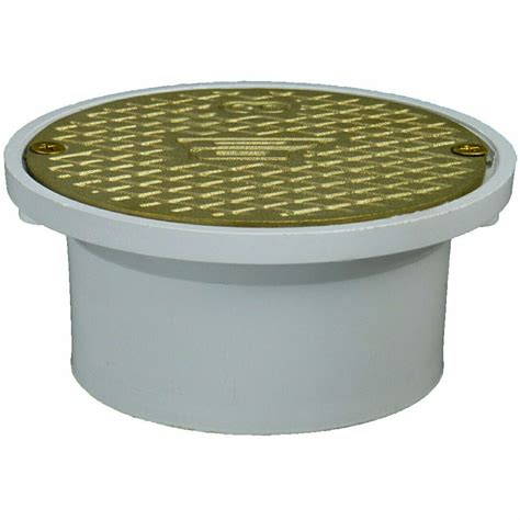 4 Pipe Fit General Purpose Cleanout With Scoriated Brass Cover And