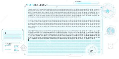 Design Of A Software Interface For Text Decoding Stock Illustration