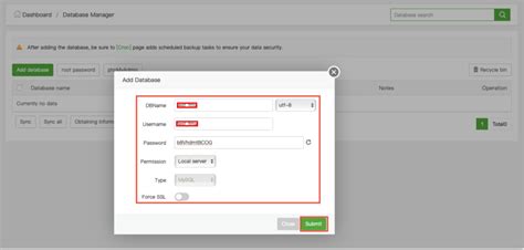 Creating Databases And Database Users In Aapanel Spaceweb Cloud Platform