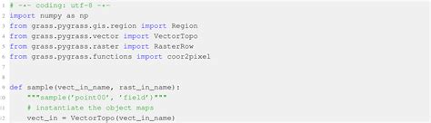 Pygrass An Object Oriented Python Application Programming Interface