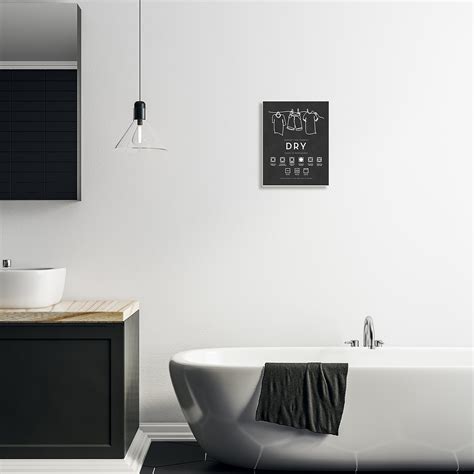 Stupell Industries Drying Procedure Guide Helpful Laundry Symbol Chart By Unframed Graphic Art