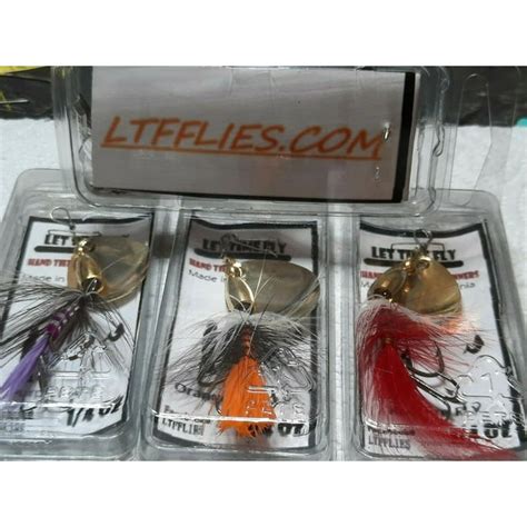 3 Trout Spinners 1 4 Oz Inline Small Mouth Bait 1 4 Oz Inline Spinner