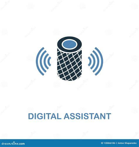 Digital Assistant Icon In Two Colors Design Premium Style From Smart